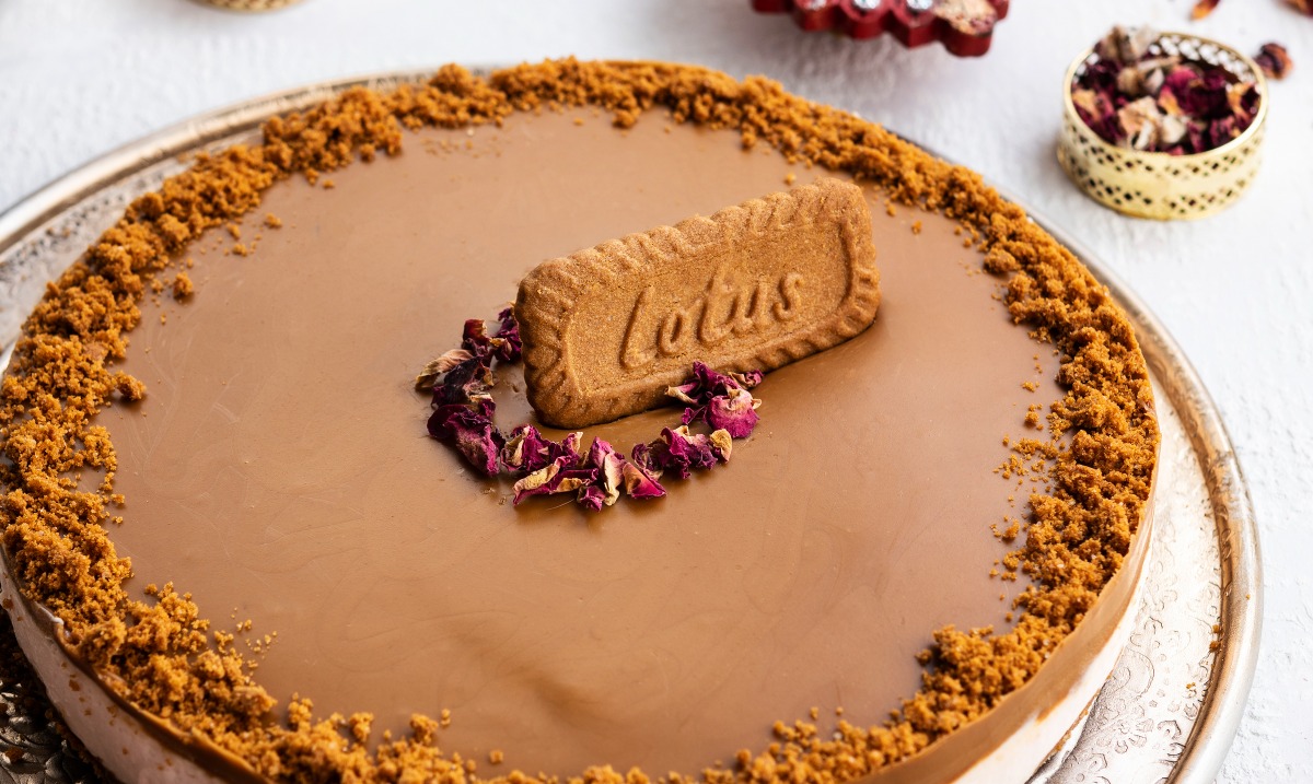 Biscoff Rose Cheesecake | Lotus Biscoff